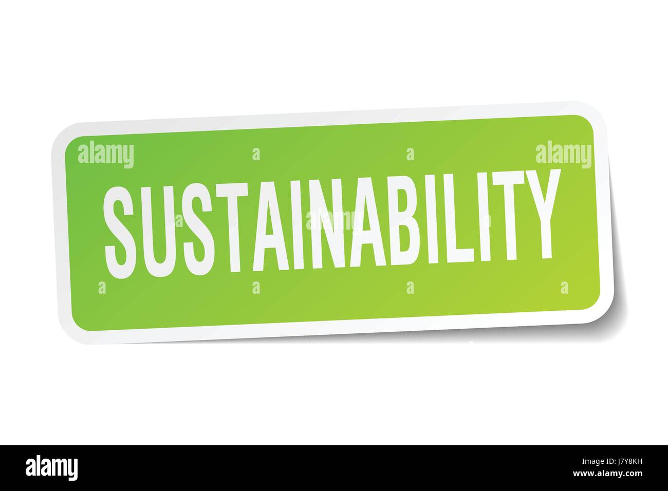 sustainability square sticker on white Stock Vector Image & Art - Alamy