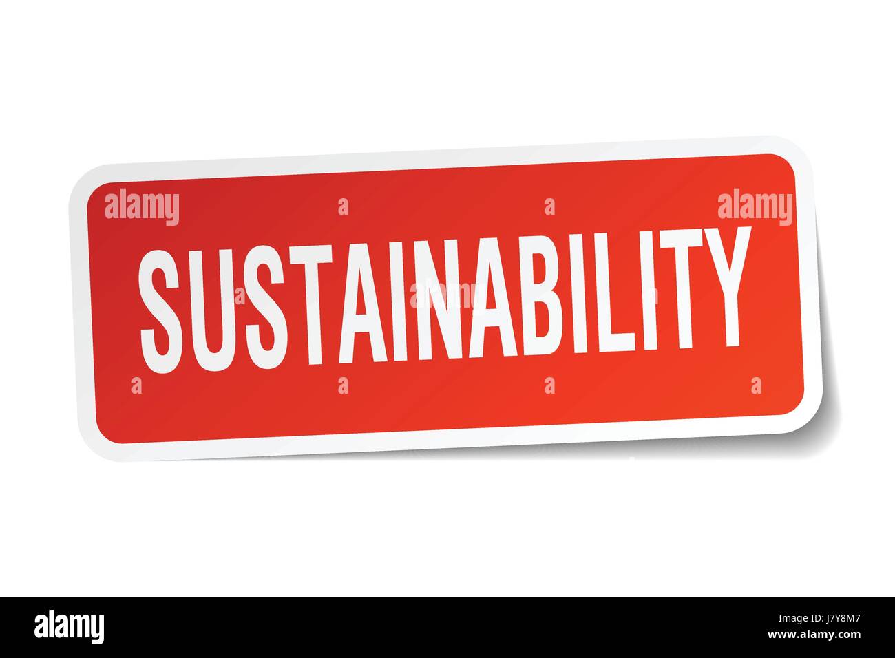 sustainability square sticker on white Stock Vector Image & Art - Alamy