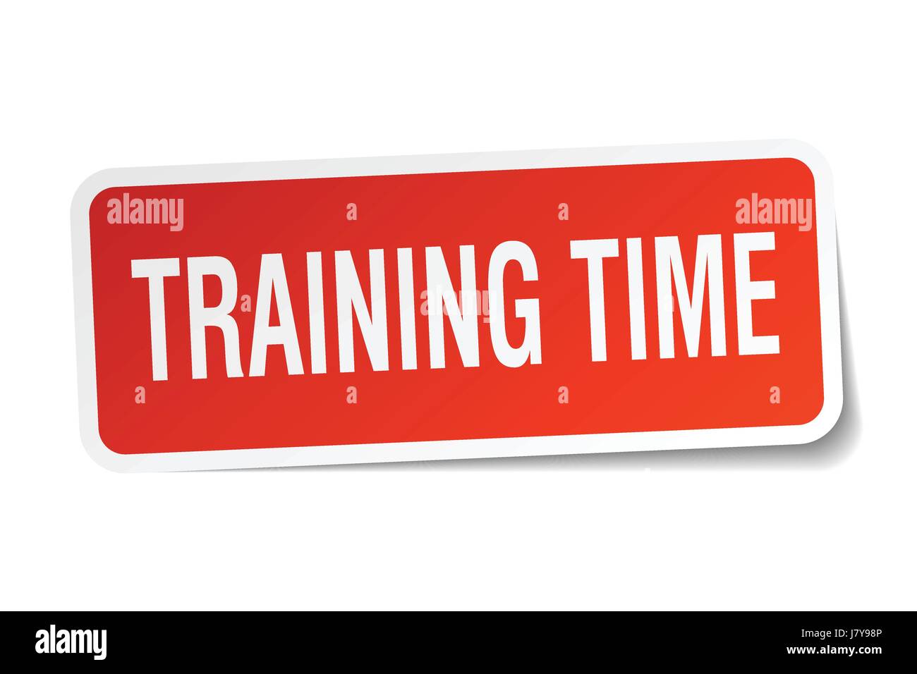 training time square sticker on white Stock Vector Image & Art - Alamy