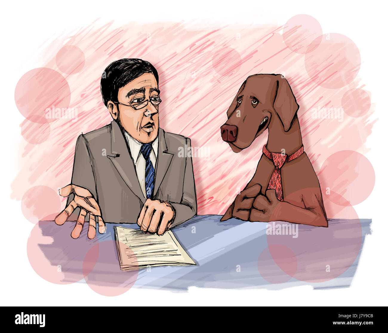 Interview Cartoon High Resolution Stock Photography and Images - Alamy