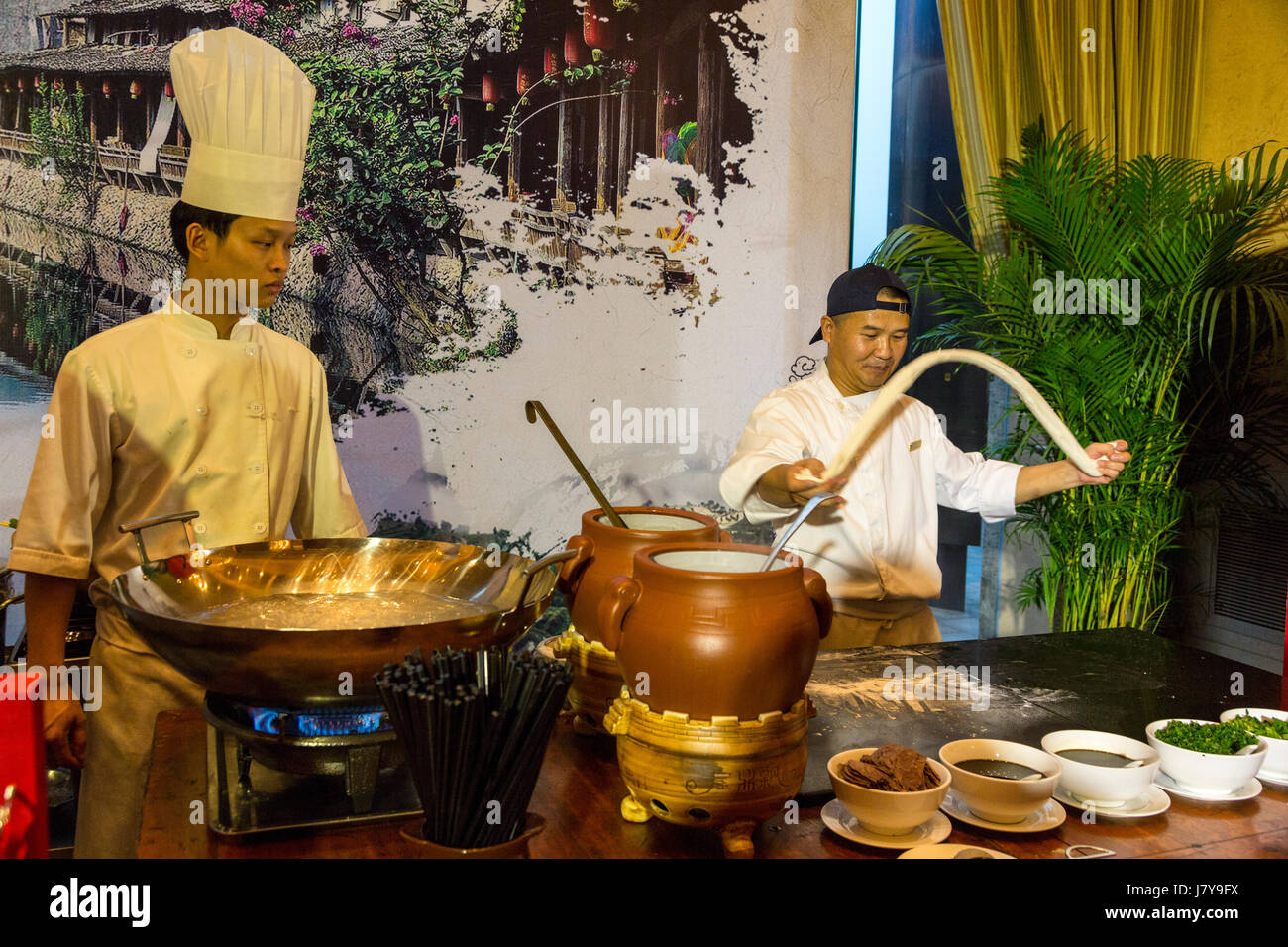 Chefs Cooking Noodles