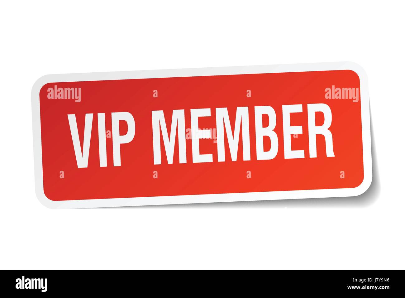 vip member square sticker on white Stock Vector Image & Art - Alamy
