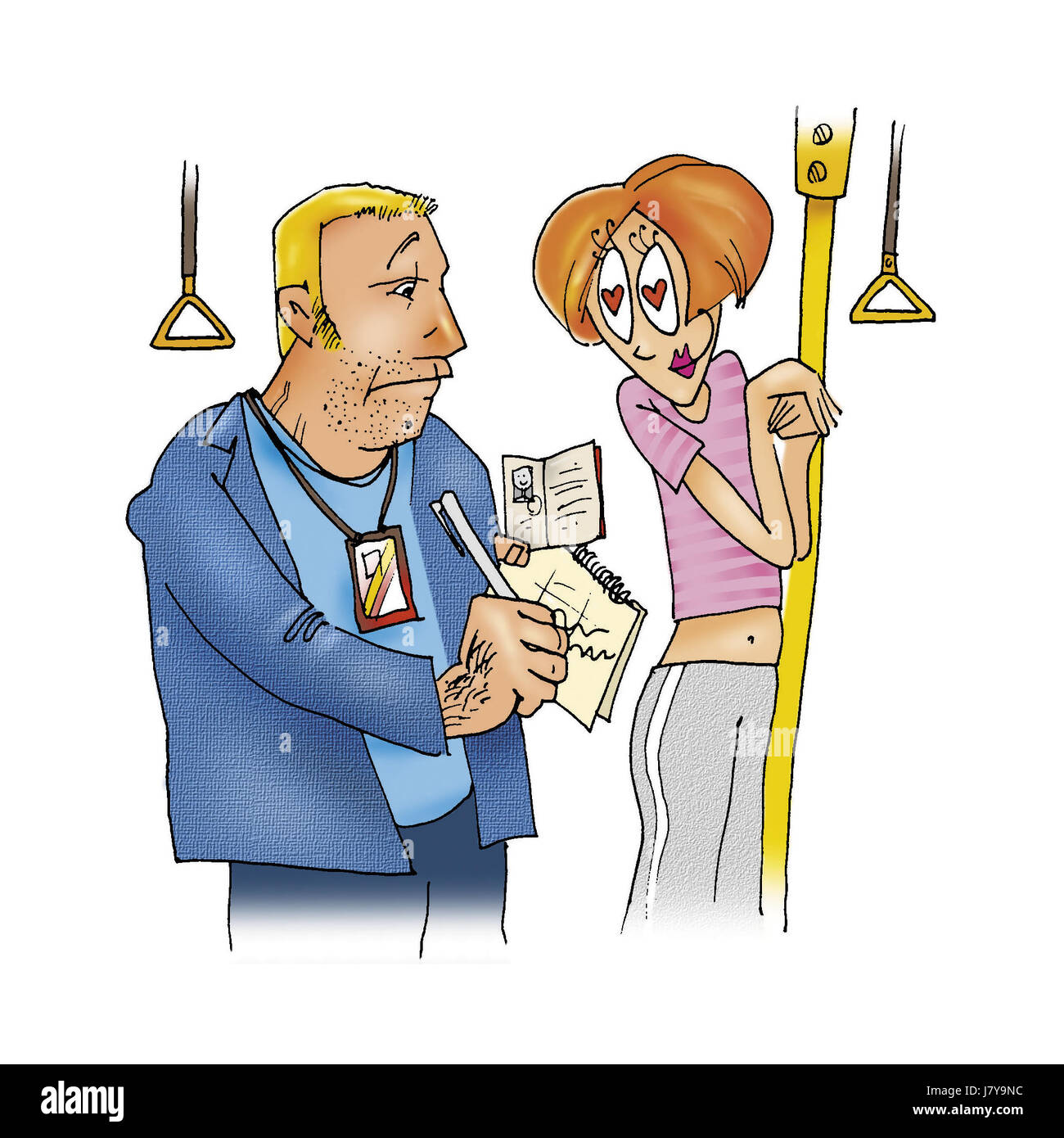 woman illustration collector vehicle means of travel bus omnibus coach ...