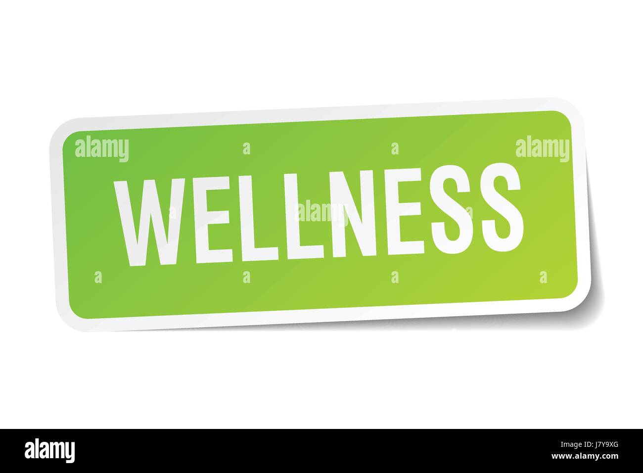 wellness square sticker on white Stock Vector Image & Art - Alamy