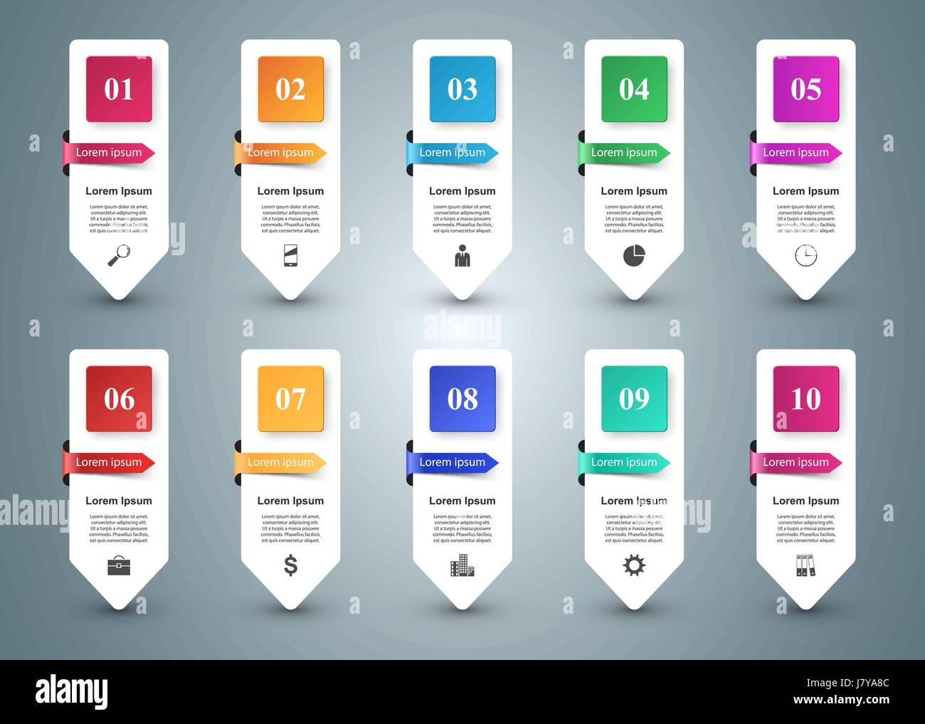 Infographic design. List of 10 items Stock Vector Image & Art - Alamy