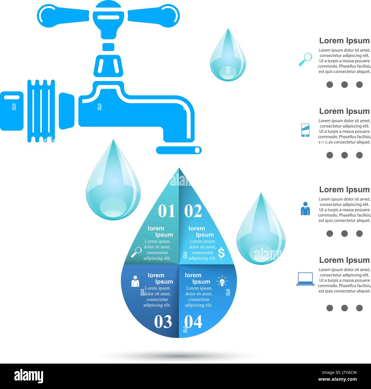 Tap icon business infographics hi-res stock photography and images - Alamy