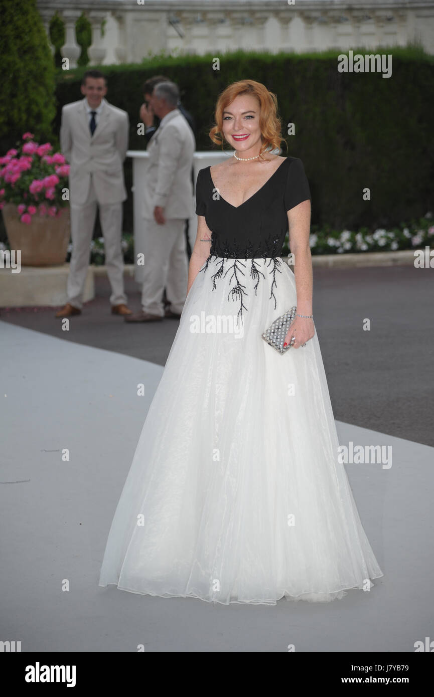 70th Cannes Film Festival 2017, GalÃ AmFar. Pictured: Lindsay Lohan ...