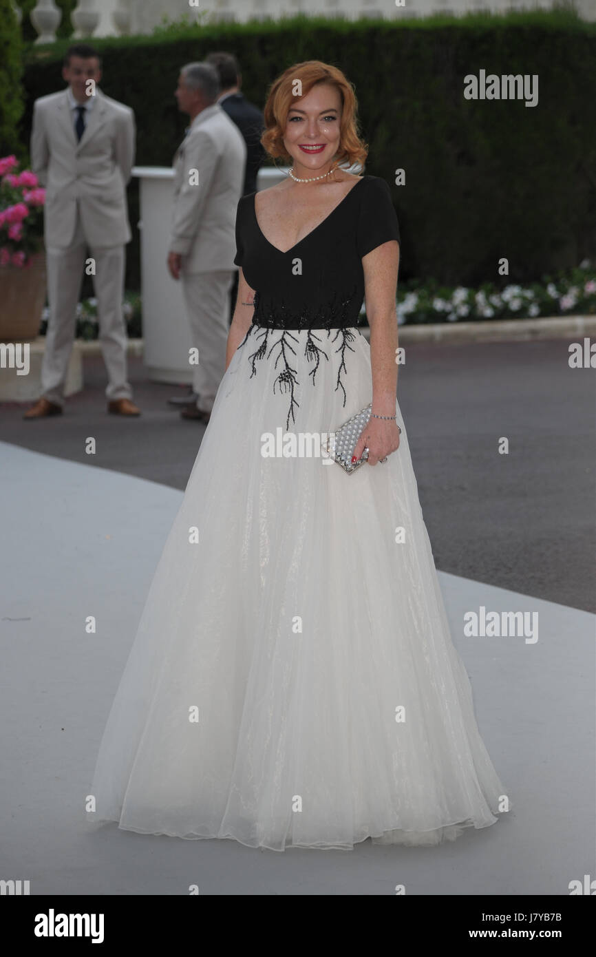 70th Cannes Film Festival 2017, GalÃ AmFar. Pictured: Lindsay Lohan ...