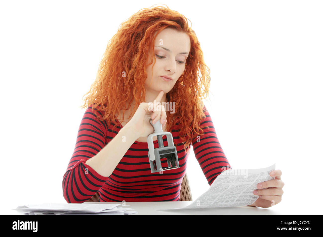 woman armchair office women hand contract beautiful beauteously nice ...