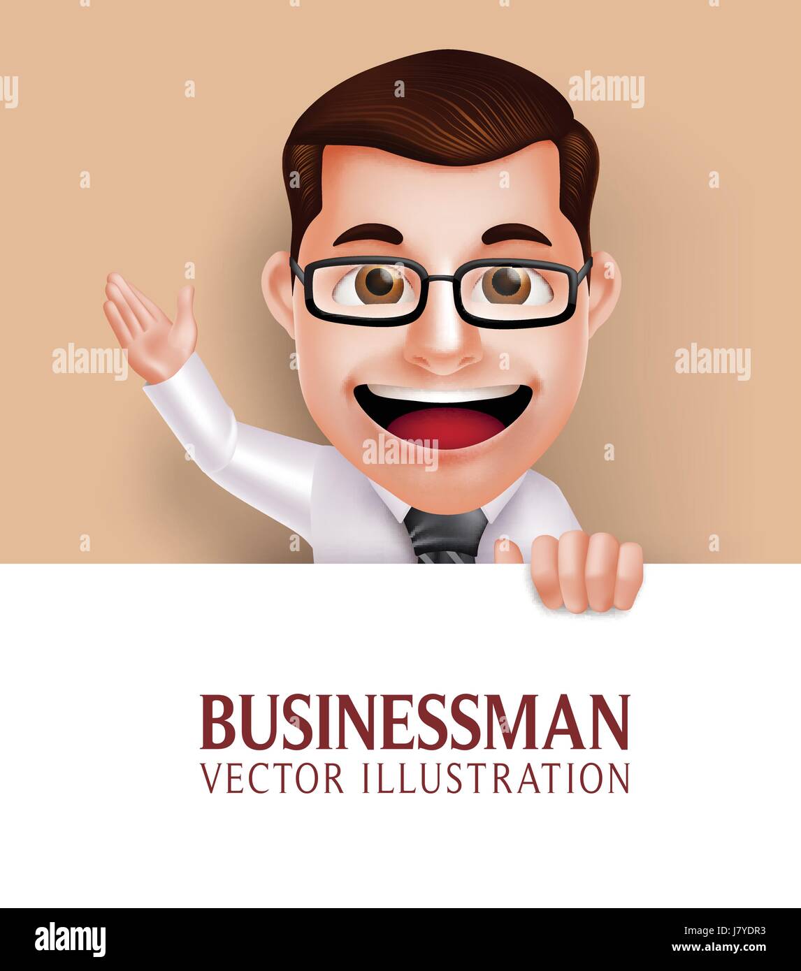 Vector Set of Realistic Beard Man Head with Different Facial Expression ...