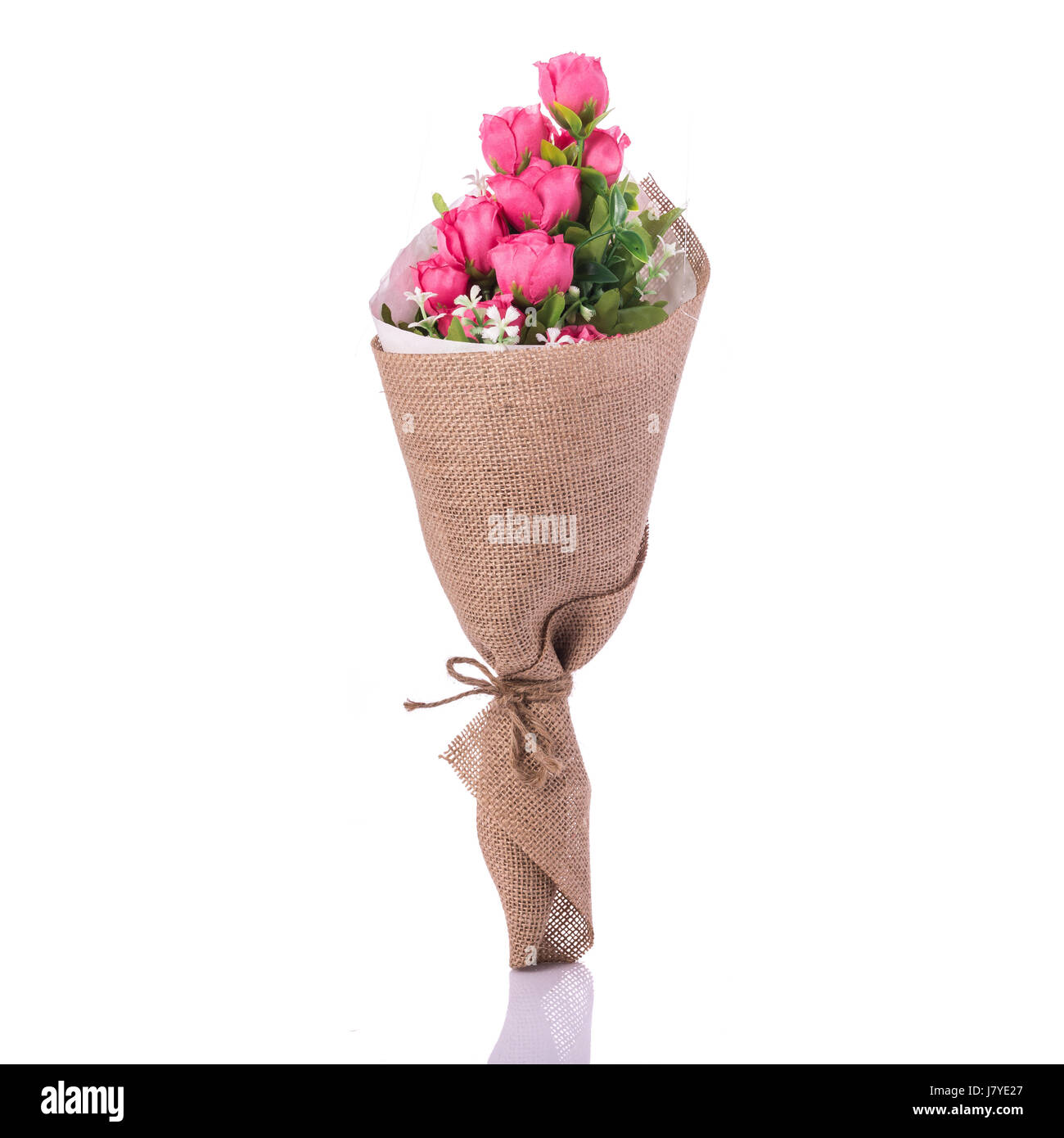 Bouquet of artificial flower. Studio shot isolated on white background Stock Photo - Alamy