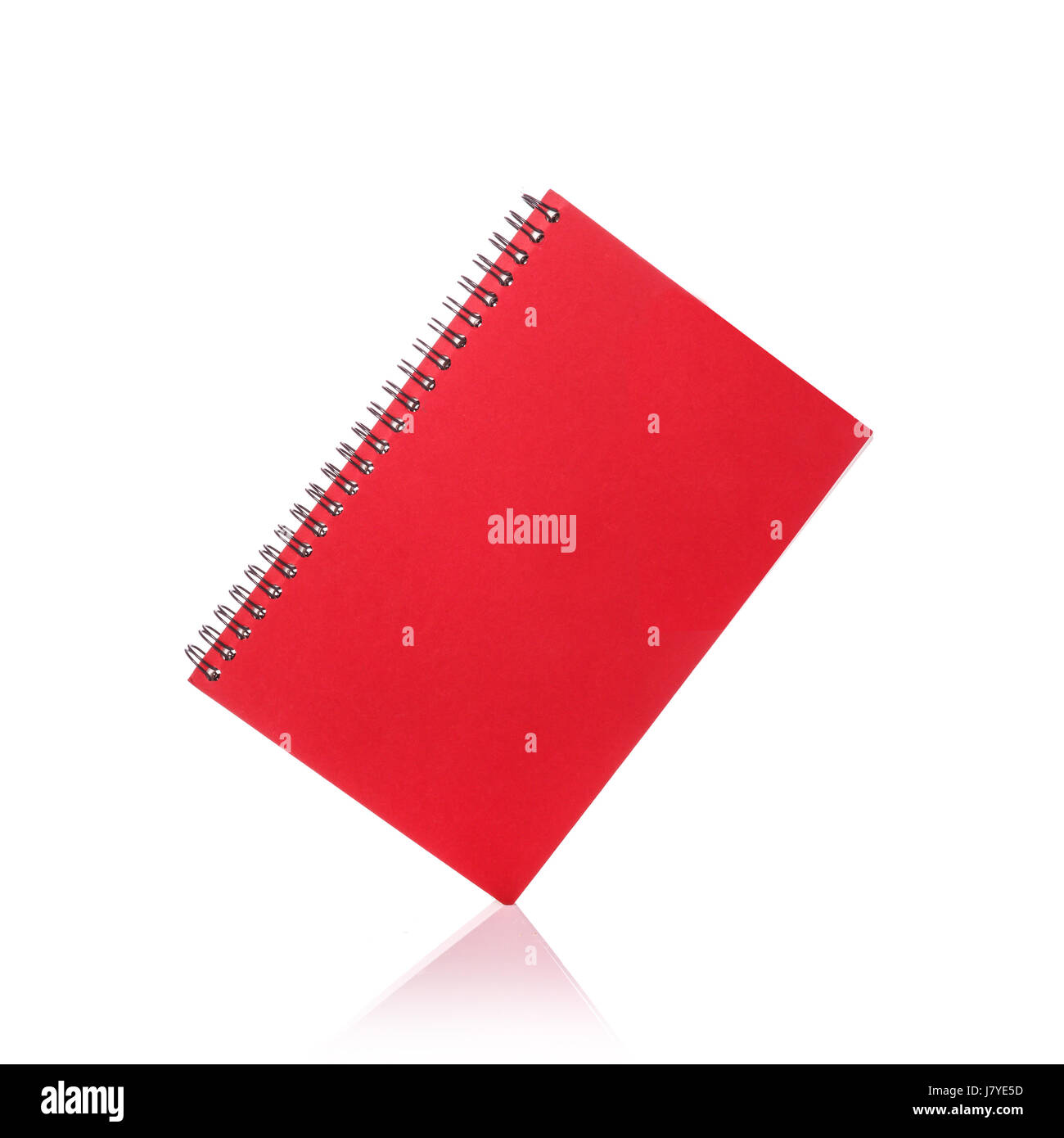 New red note book. Studio shot isolated on white background Stock Photo ...