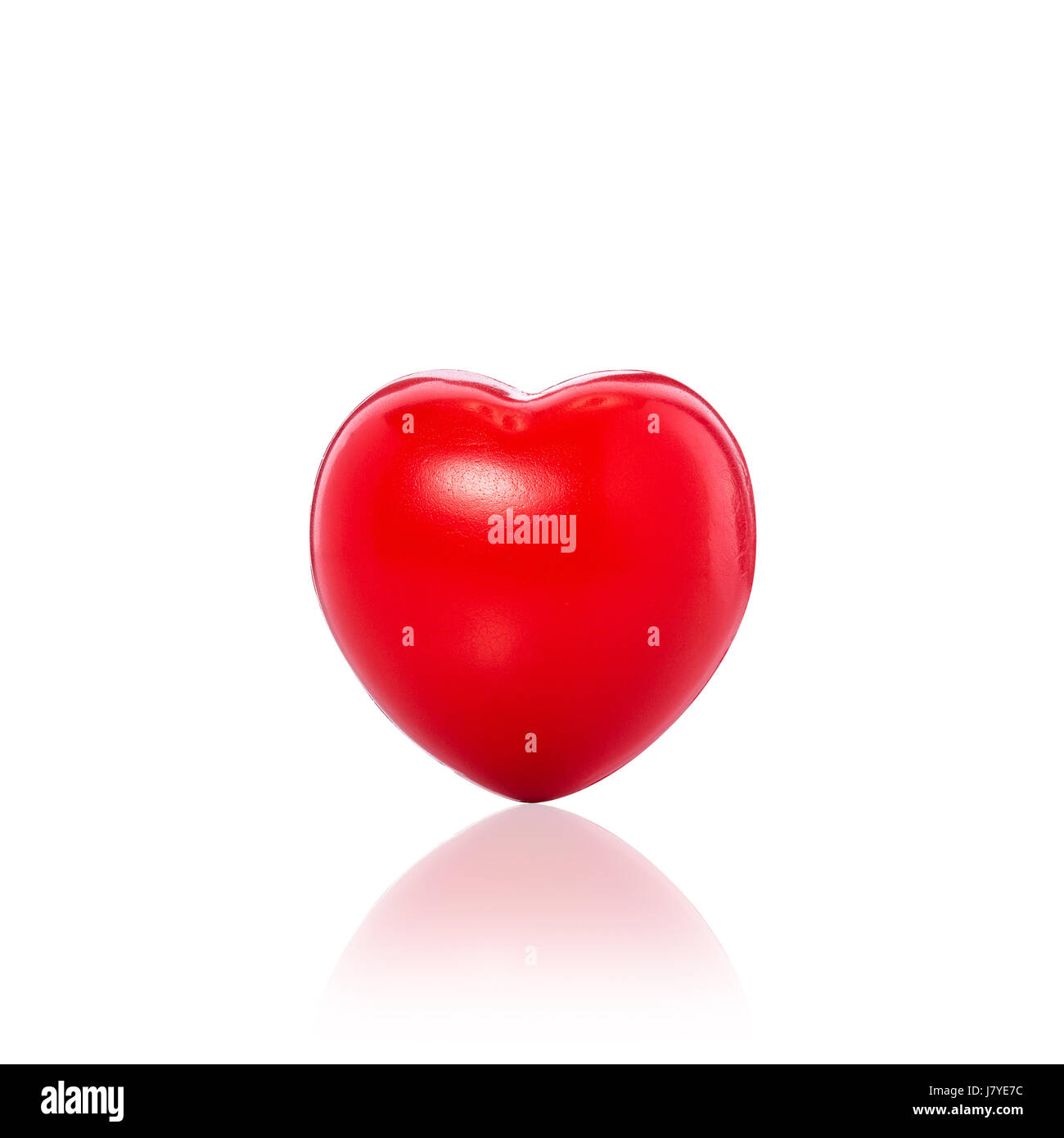Red heart. Studio shot isolated on white background Stock Photo - Alamy
