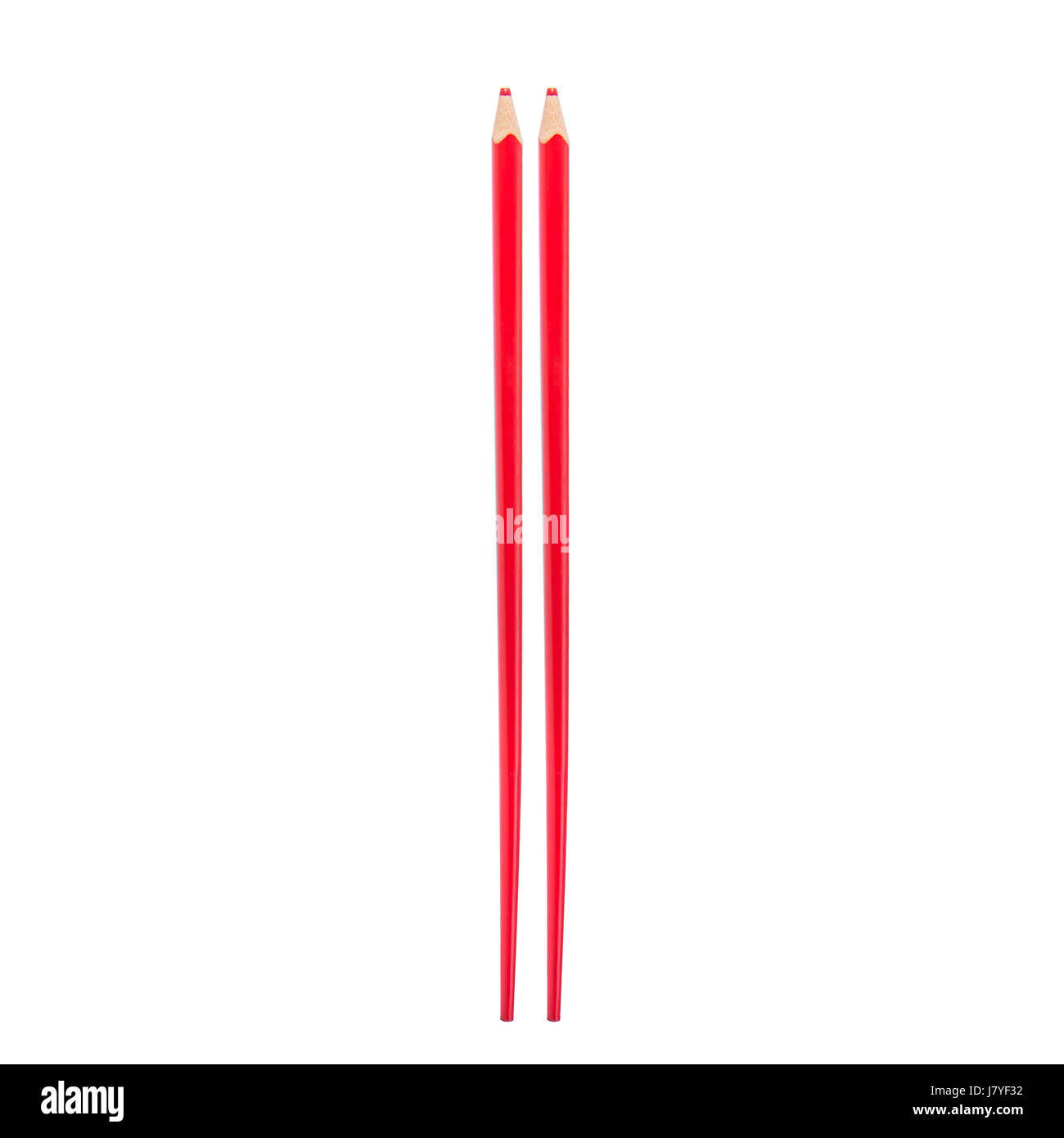 Red chopsticks. Studio shot isolated on white background Stock Photo ...