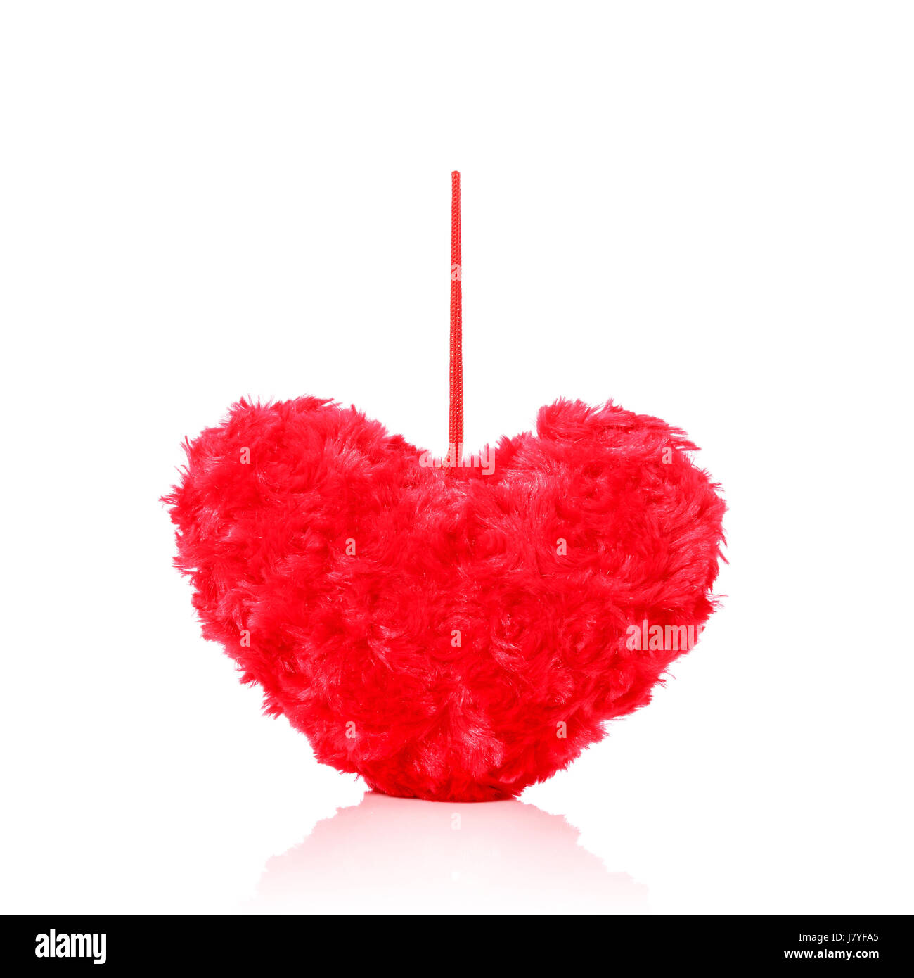 Red heart. Studio shot isolated on white background Stock Photo - Alamy