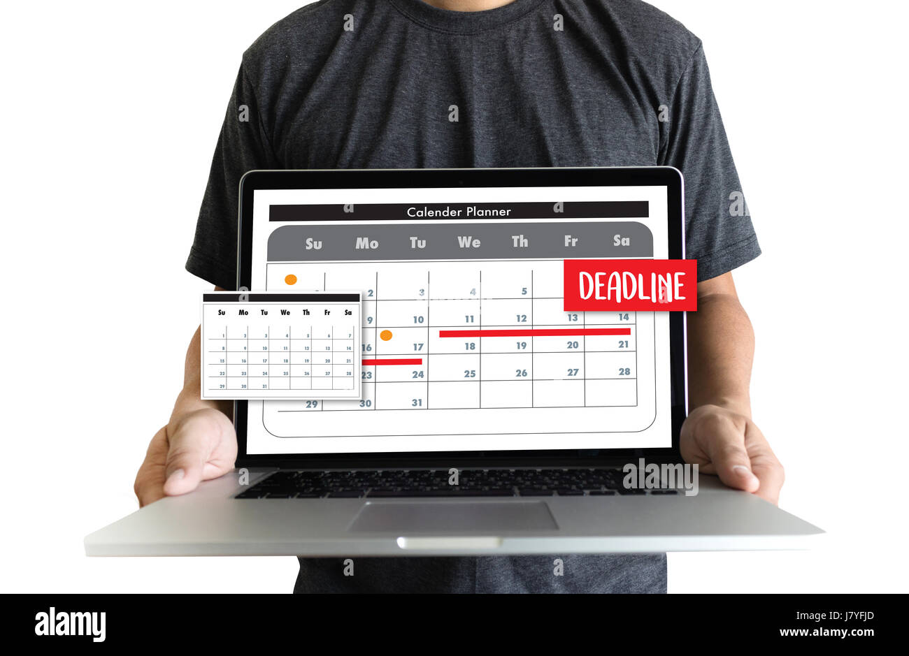 Calendar and DEADLINE Planner Organization Management Remind Stock ...