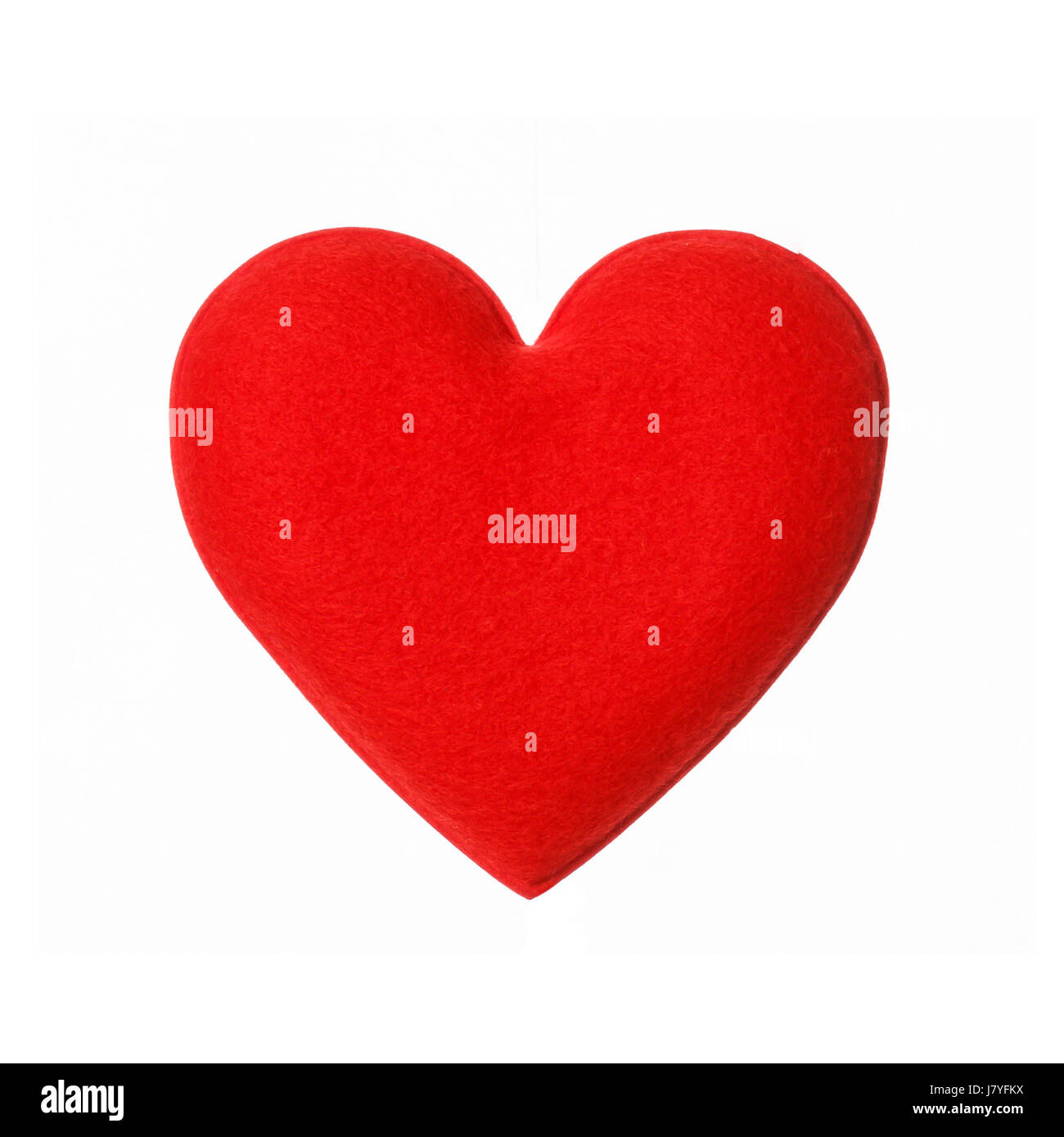 Red heart. Studio shot isolated on white background Stock Photo - Alamy