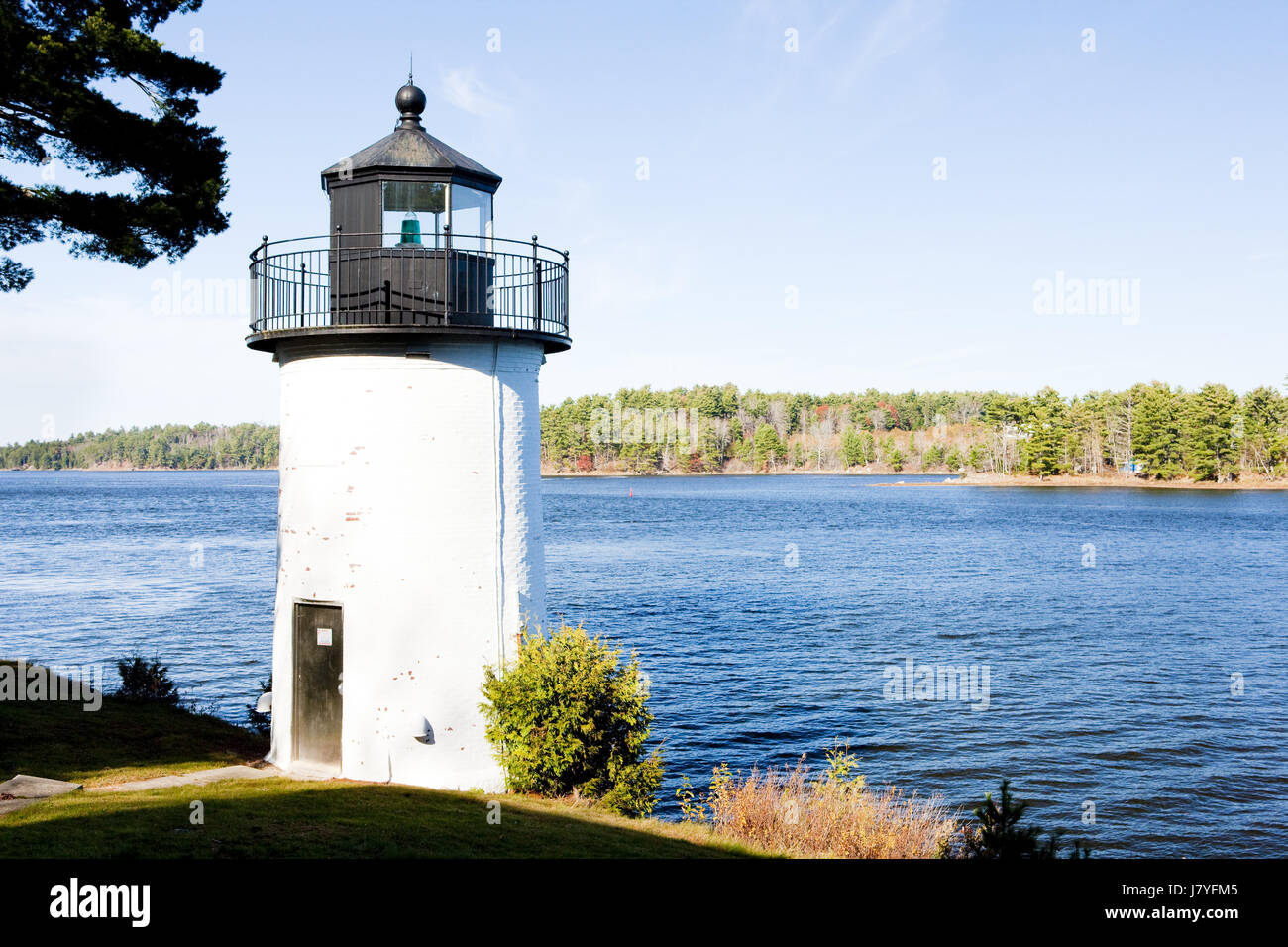 lighthouse travel buildings navigation usa america outdoor rivers ...