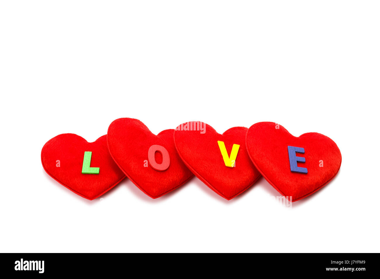 Red heart. Studio shot isolated on white background Stock Photo - Alamy