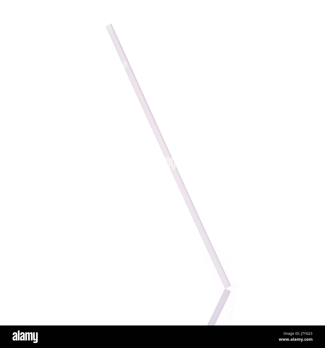 White drinking straw. Studio shot isolated on white background Stock ...