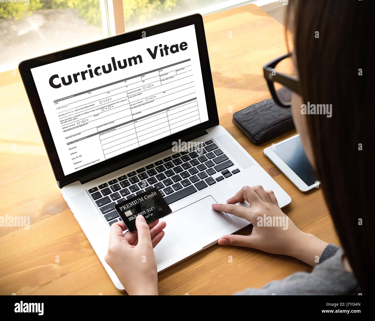 CV - Curriculum Vitae (Job interview concept with business CV resume ...