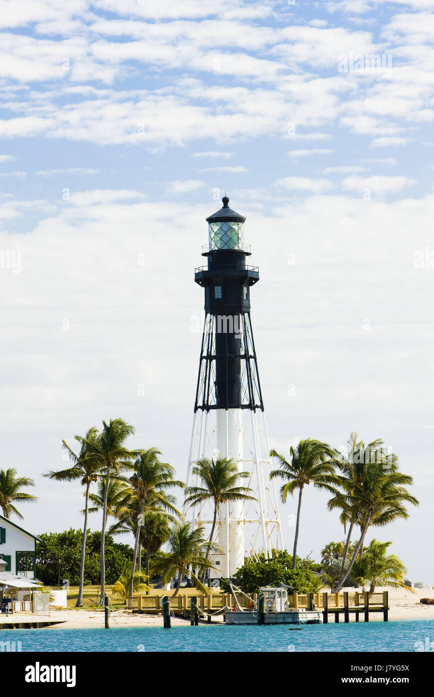lighthouse travel buildings navigation usa america palms atlantic ocean ...