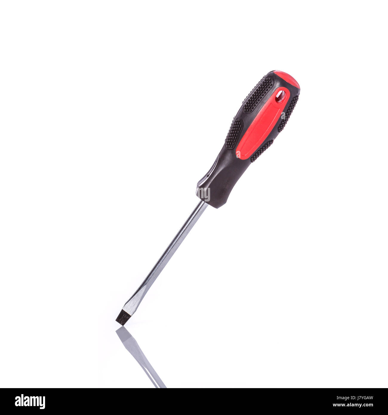 New screwdriver. Studio shot isolated on white background Stock Photo ...