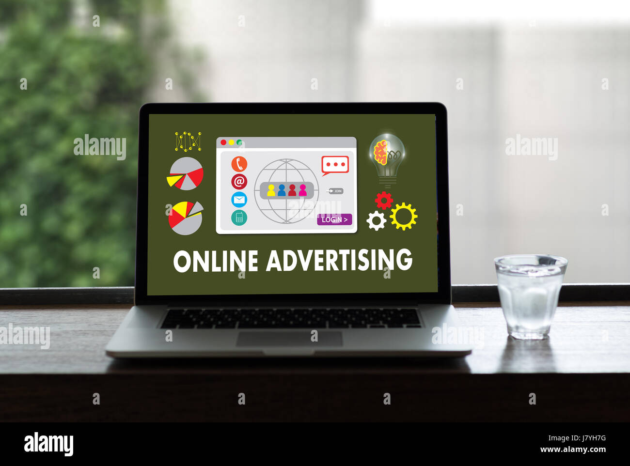 Online advertising concept doodle design hi-res stock photography and ...