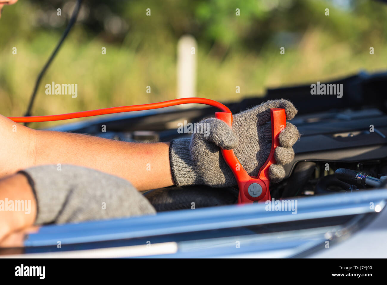Car battery engine bay hi-res stock photography and images - Alamy
