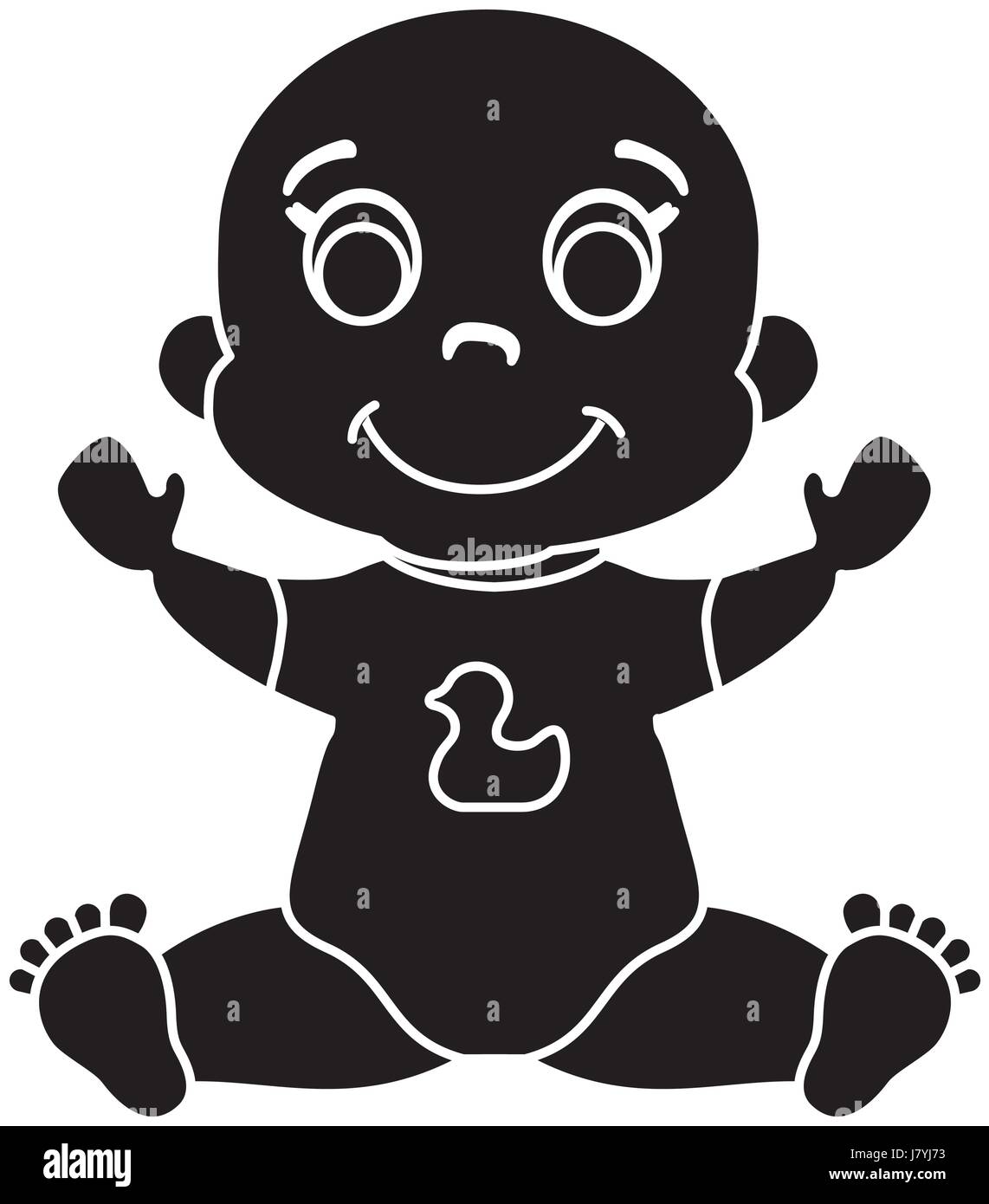 cute baby icon Stock Vector Image & Art - Alamy