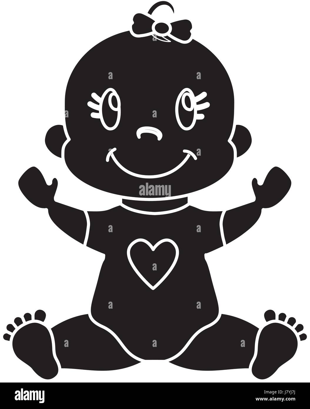 cute baby icon Stock Vector Image & Art - Alamy