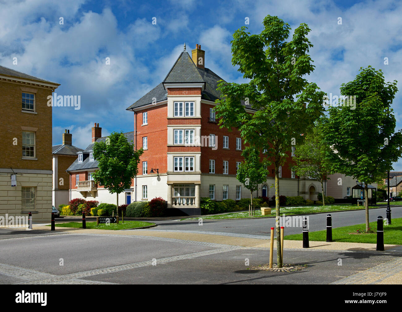 Street in Poundbury, Dorset, England UK Stock Photo - Alamy