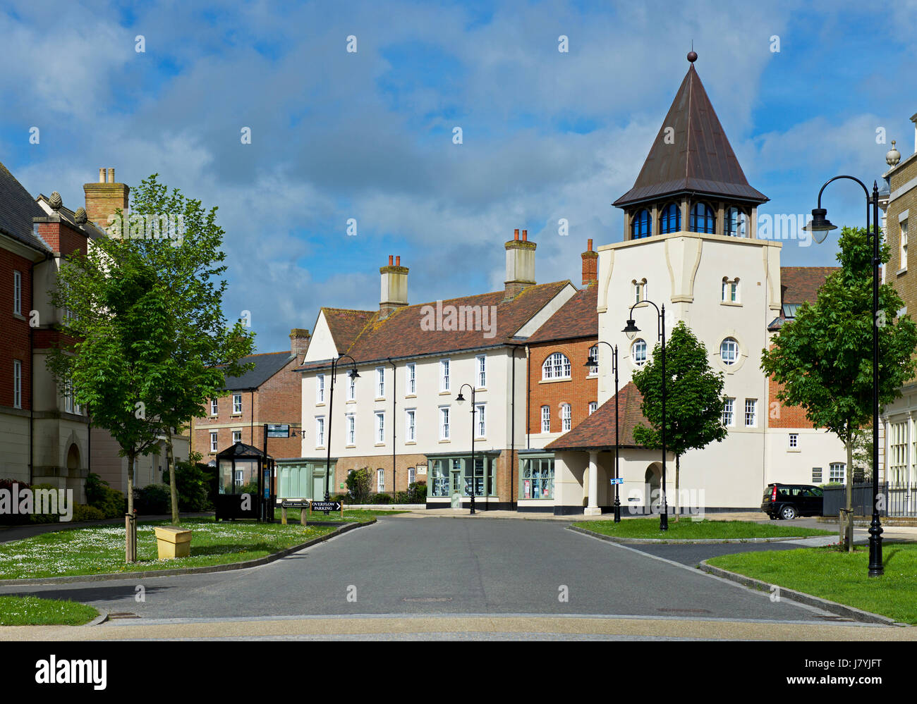 Street in Poundbury, Dorset, England UK Stock Photo - Alamy