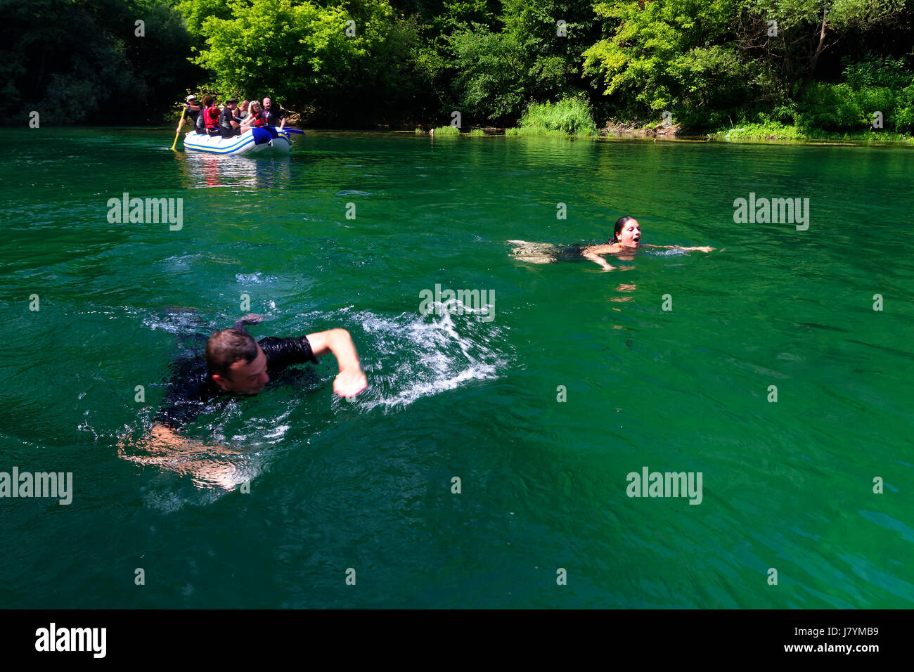 Bosnia bihac rafting hi-res stock photography and images - Alamy