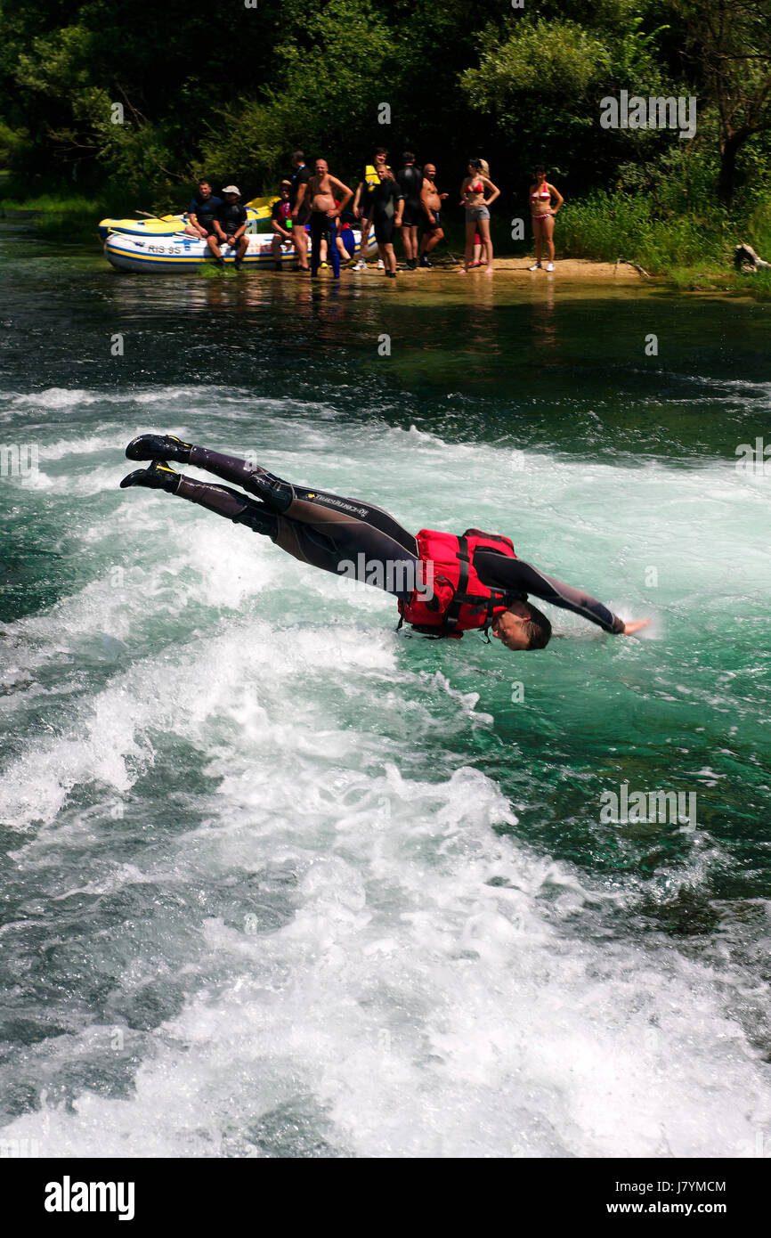 Bosnia bihac rafting hi-res stock photography and images - Alamy