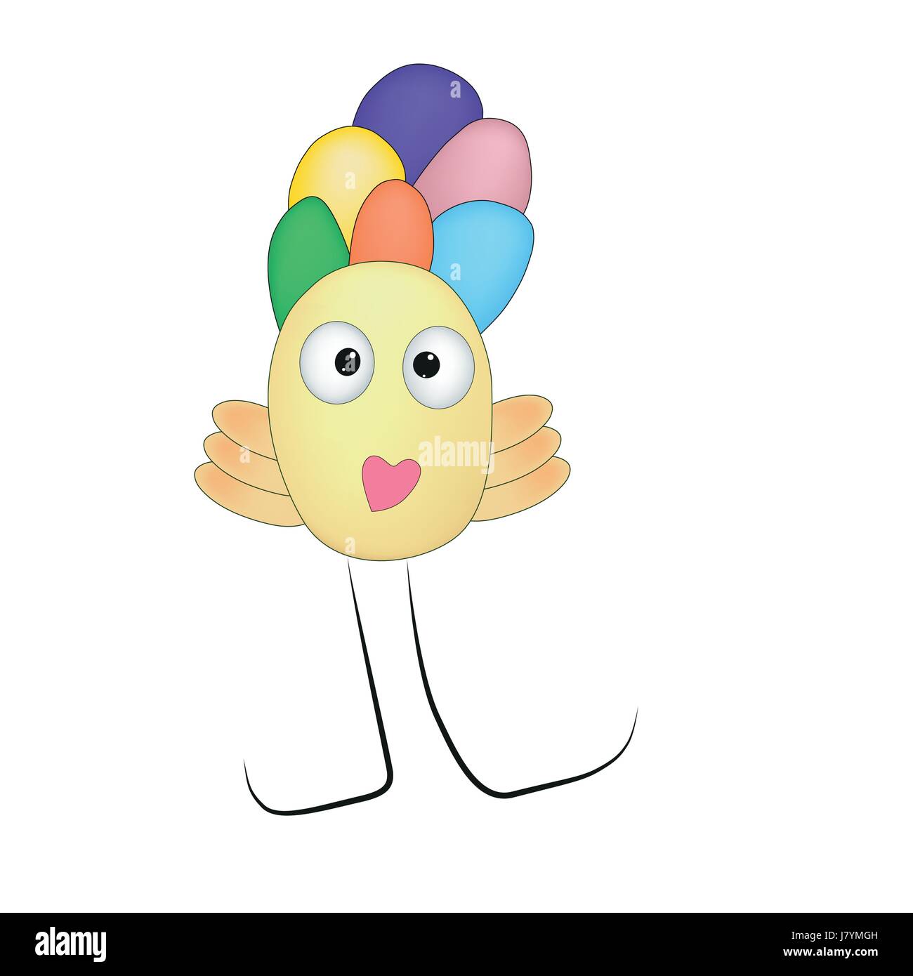 Chick cute smiling monster Stock Vector Image & Art - Alamy