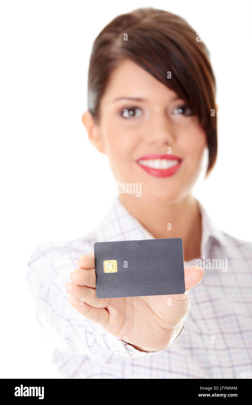 woman gesture bank lending institution pay indicate show hand female ...
