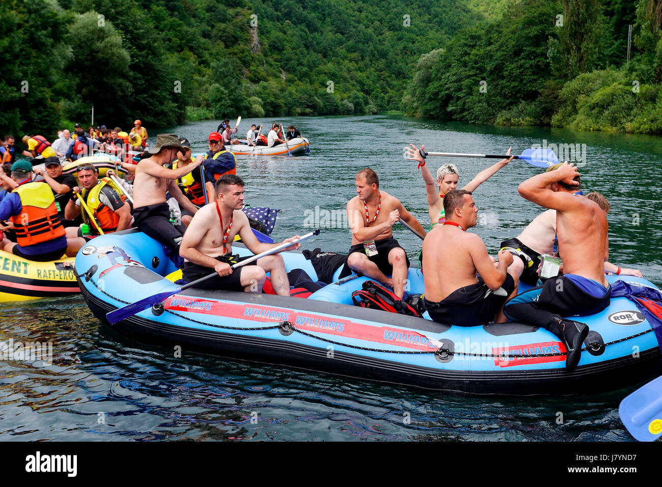 Rafting on una River Stock Photo - Alamy