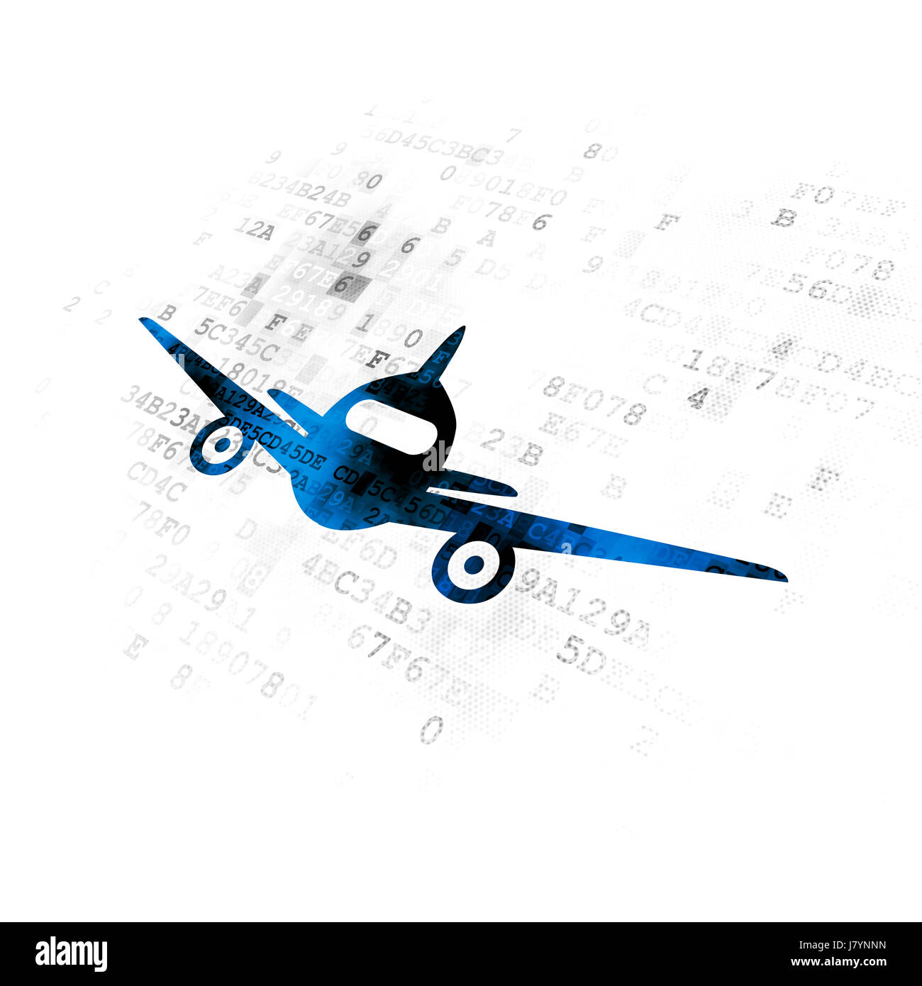 Tourism concept: Aircraft on Digital background Stock Photo - Alamy