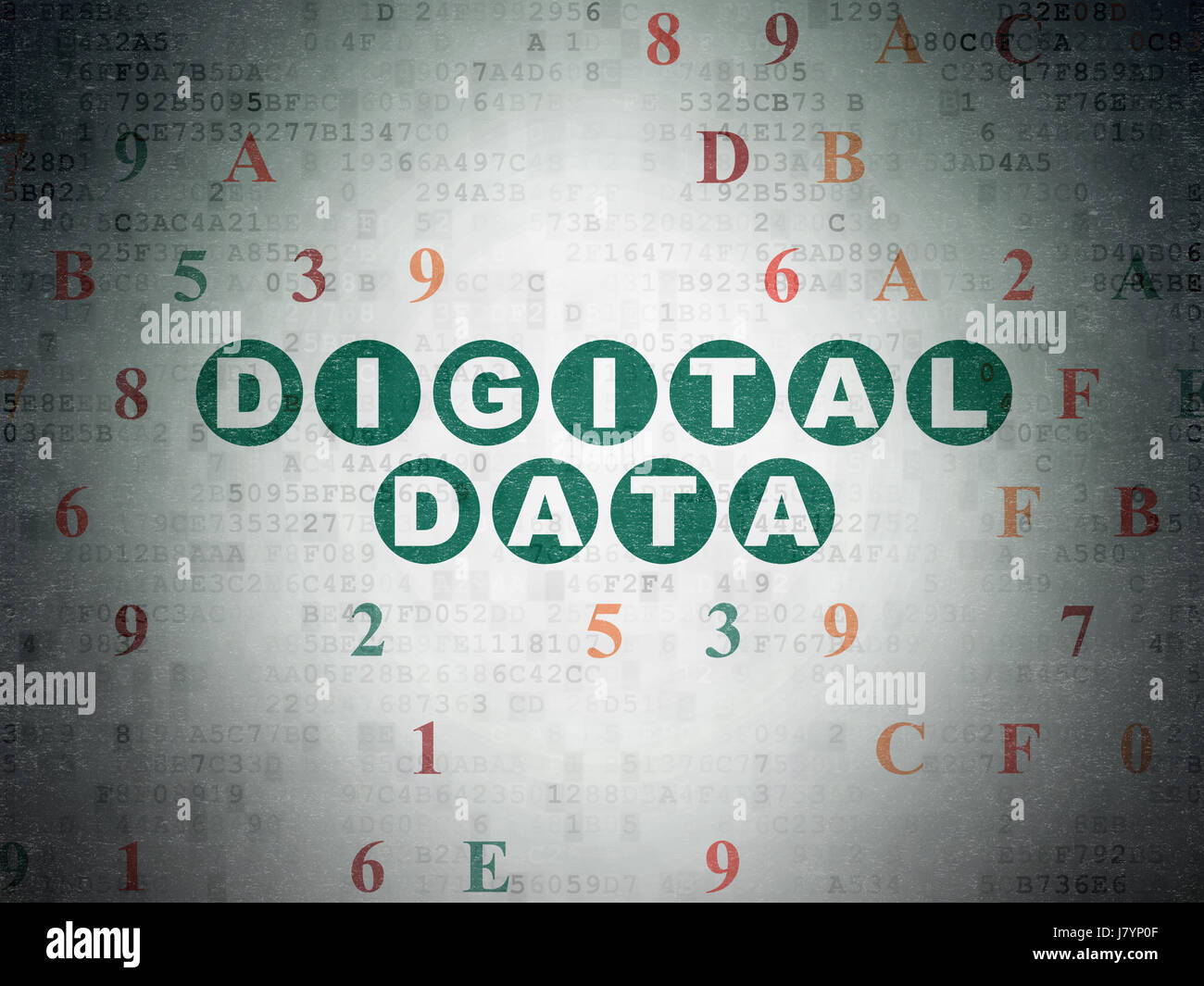 Data concept: Digital Data on Digital Data Paper background Stock Photo ...
