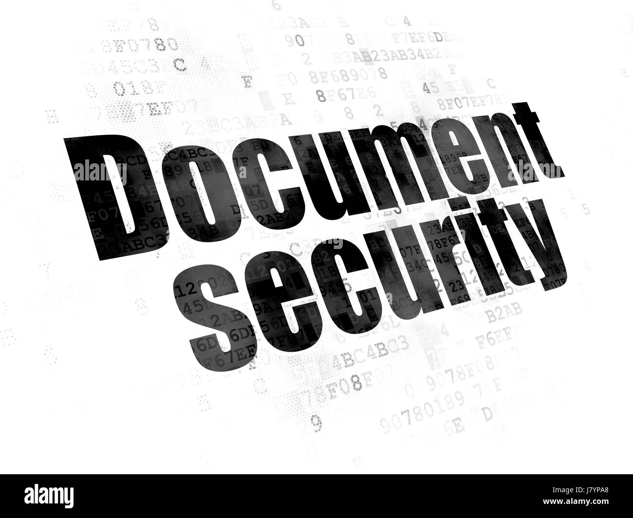 Privacy concept: Document Security on Digital background Stock Photo ...