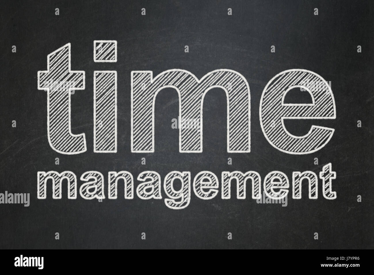 Timeline concept: Time Management on chalkboard background Stock Photo ...