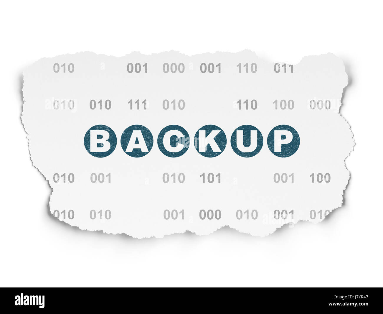Database concept: Backup on Torn Paper background Stock Photo - Alamy