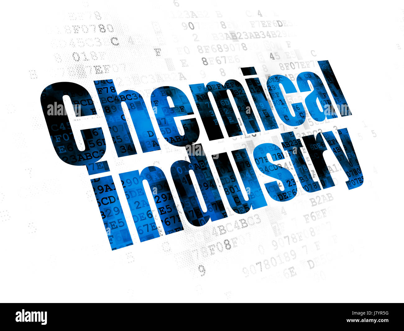 Manufacuring concept: Chemical Industry on Digital background Stock ...