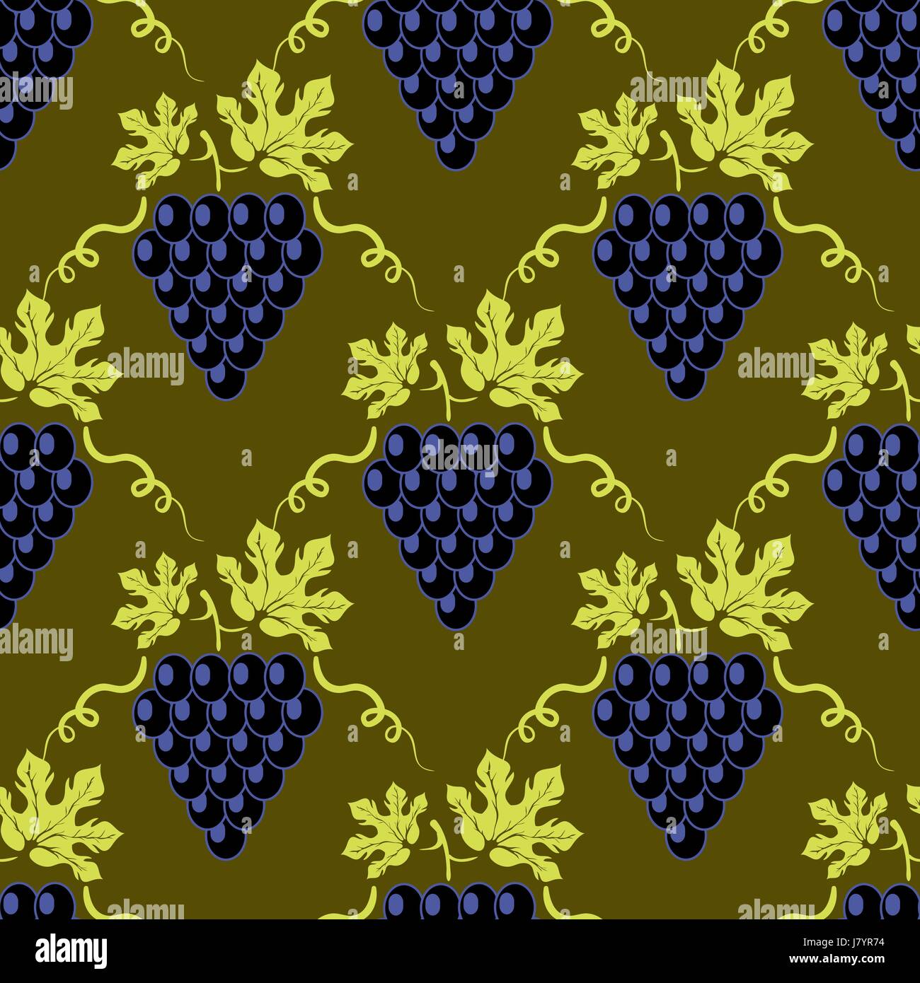 Grapes Seamless Pattern Stock Vector Image & Art - Alamy