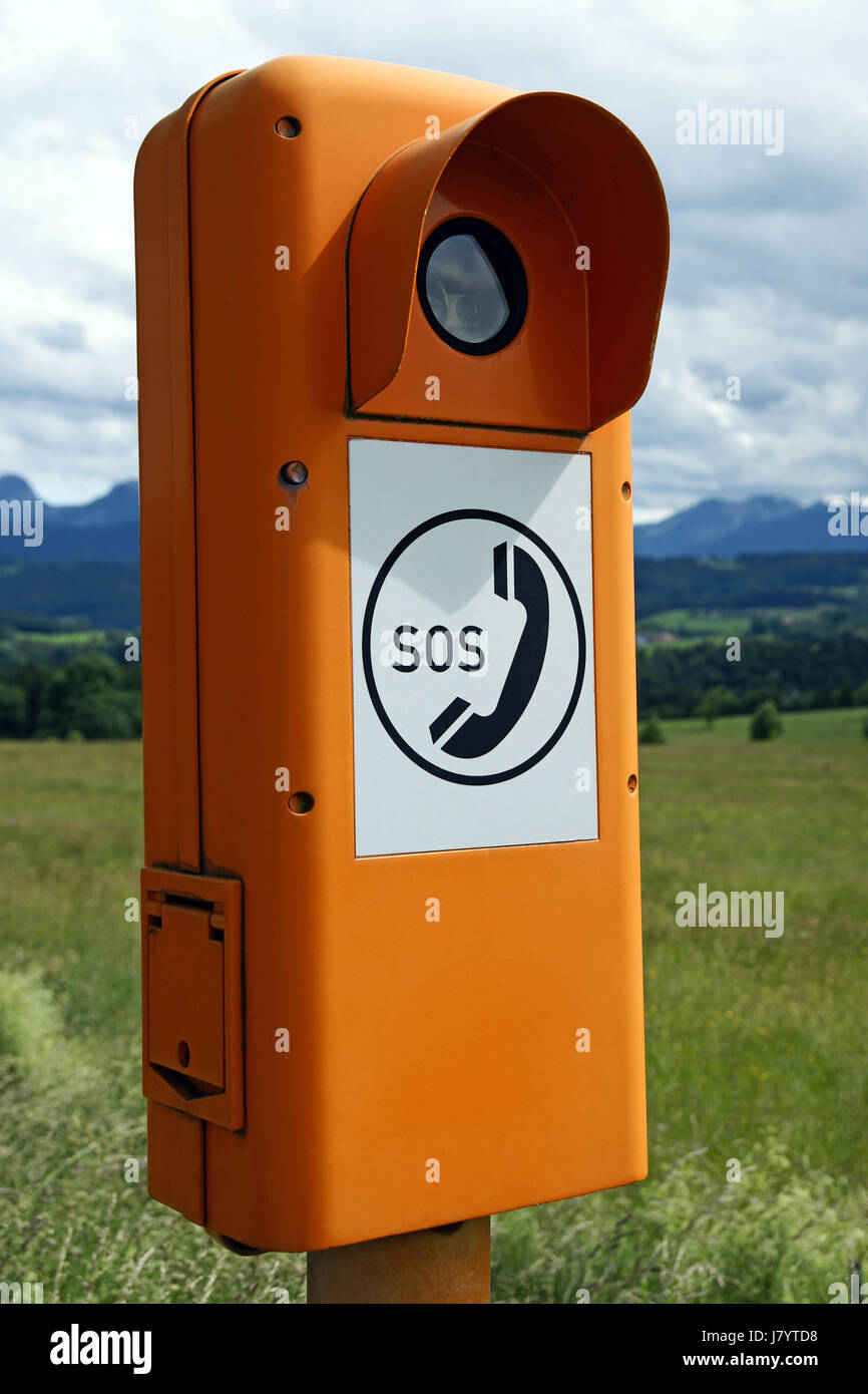 Motorway emergency telephone box hi-res stock photography and images ...