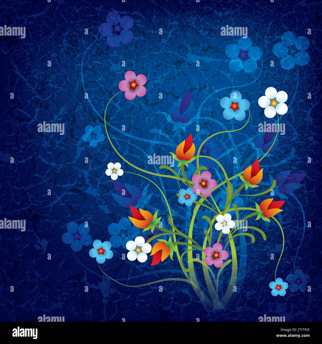 flower plant dirty crack retro old fissure backdrop background floral ...