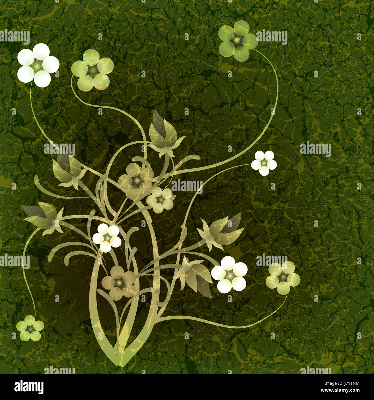 flower plant dirty crack retro old fissure backdrop background floral ...
