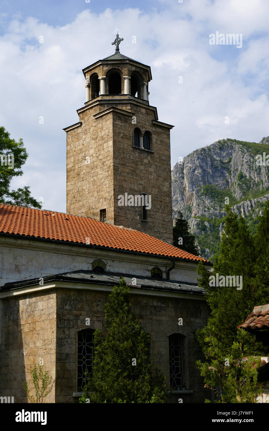 travel church mountains destinations ancient blue house building tower ...