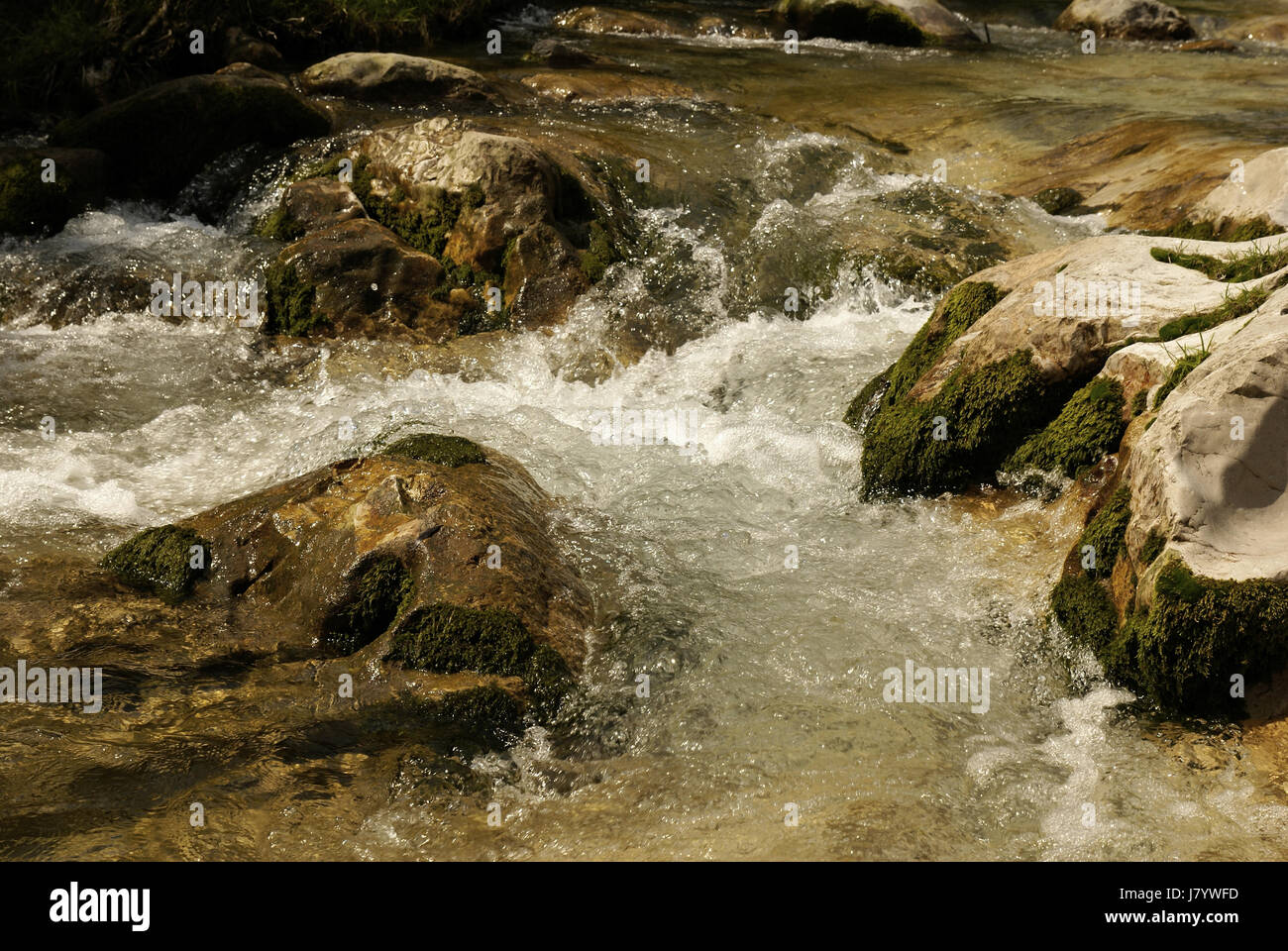 stone stream rock mountain river water nature big large enormous ...